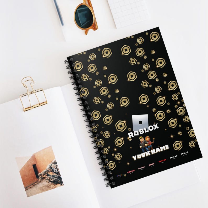 Roblox Notebook With Name, Personalized Spiral Notebook With Robux ...