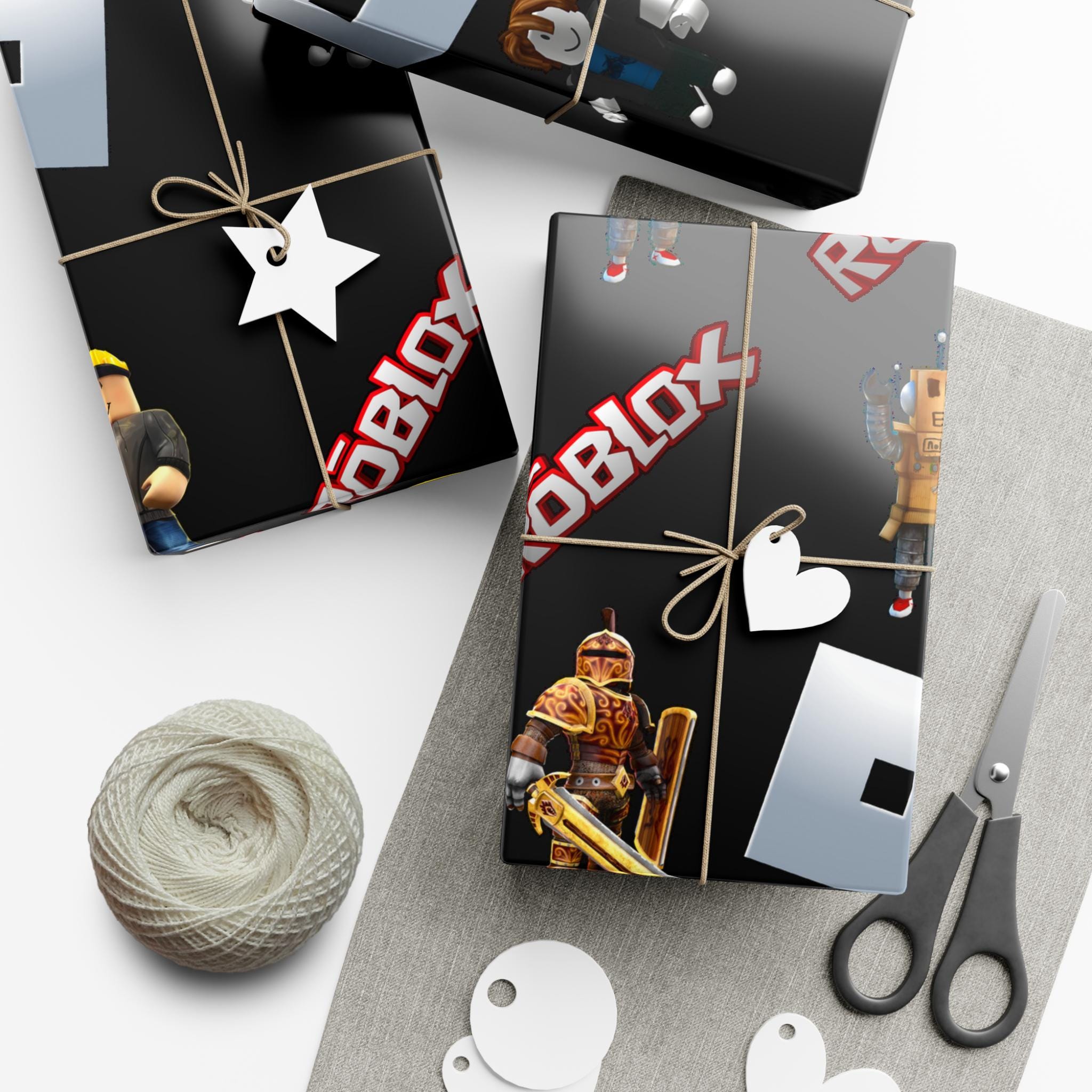 Roblox Gift Wrap Roll – Single-sided Print, Matte or Glossy, 3 Lengths ...