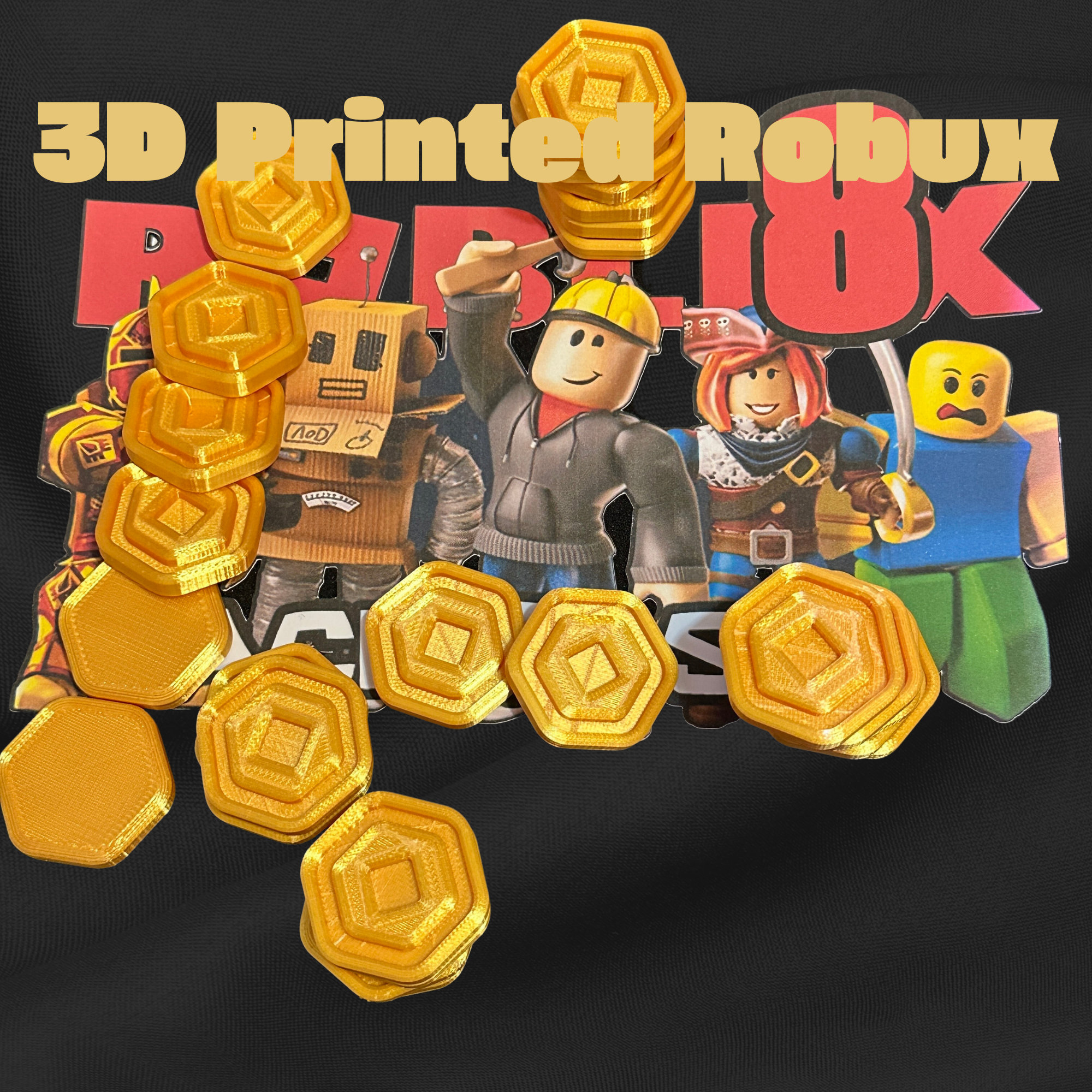 Robux Coins 3D Printed Roblox Collectibles Play Money Gift - Etsy UK