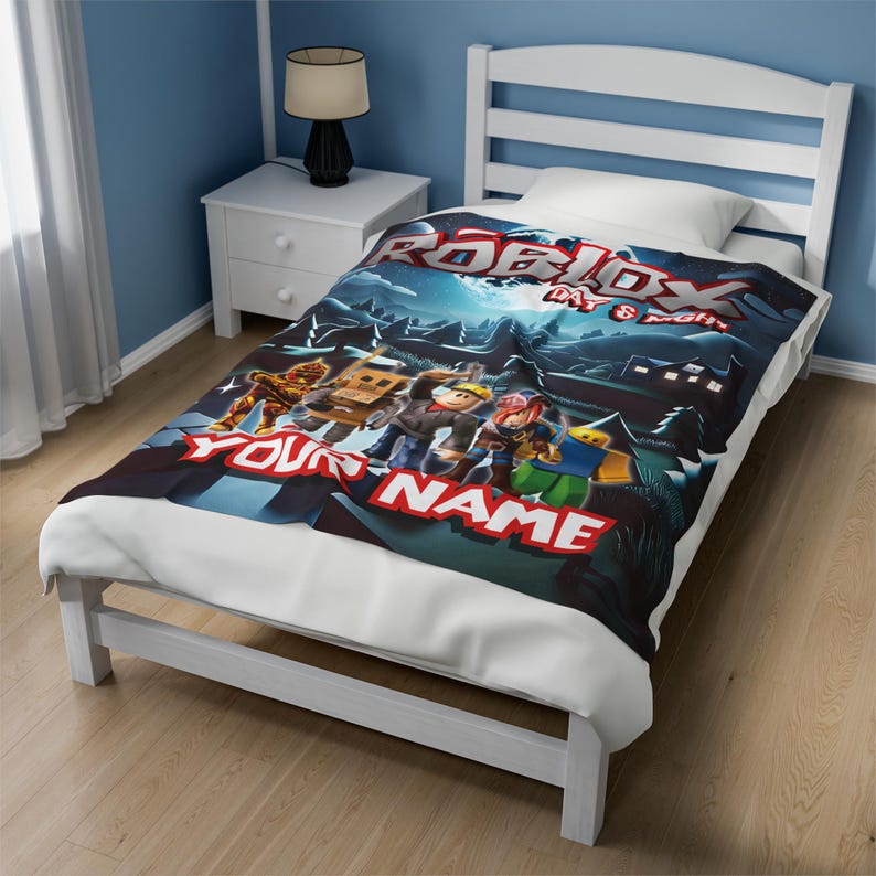 Roblox Blanket With Name – Personalized Cuddle Blanket for Kids ...