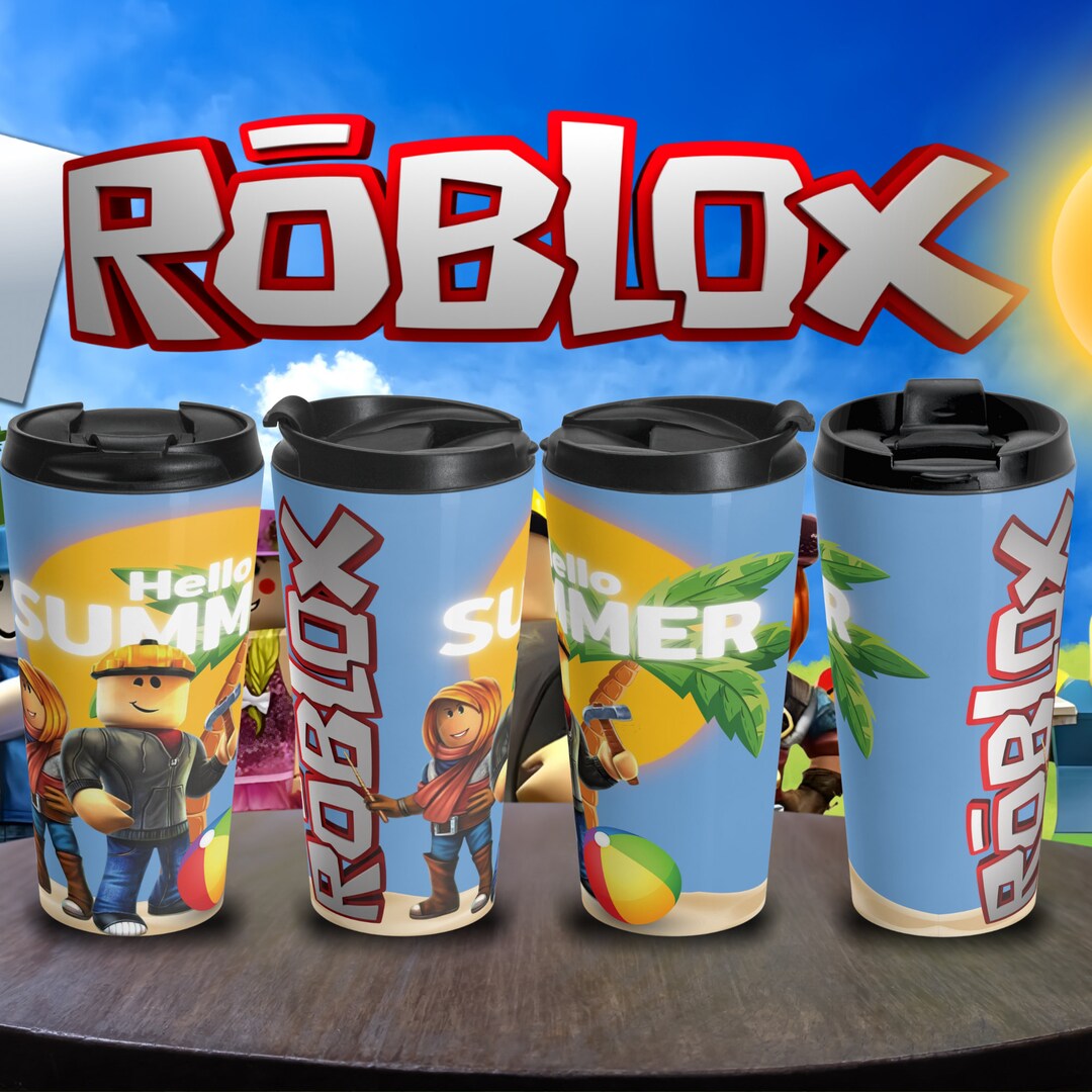 Roblox Stainless Steel Travel Mug Summer Edition Mug, 15oz (0.44l ...