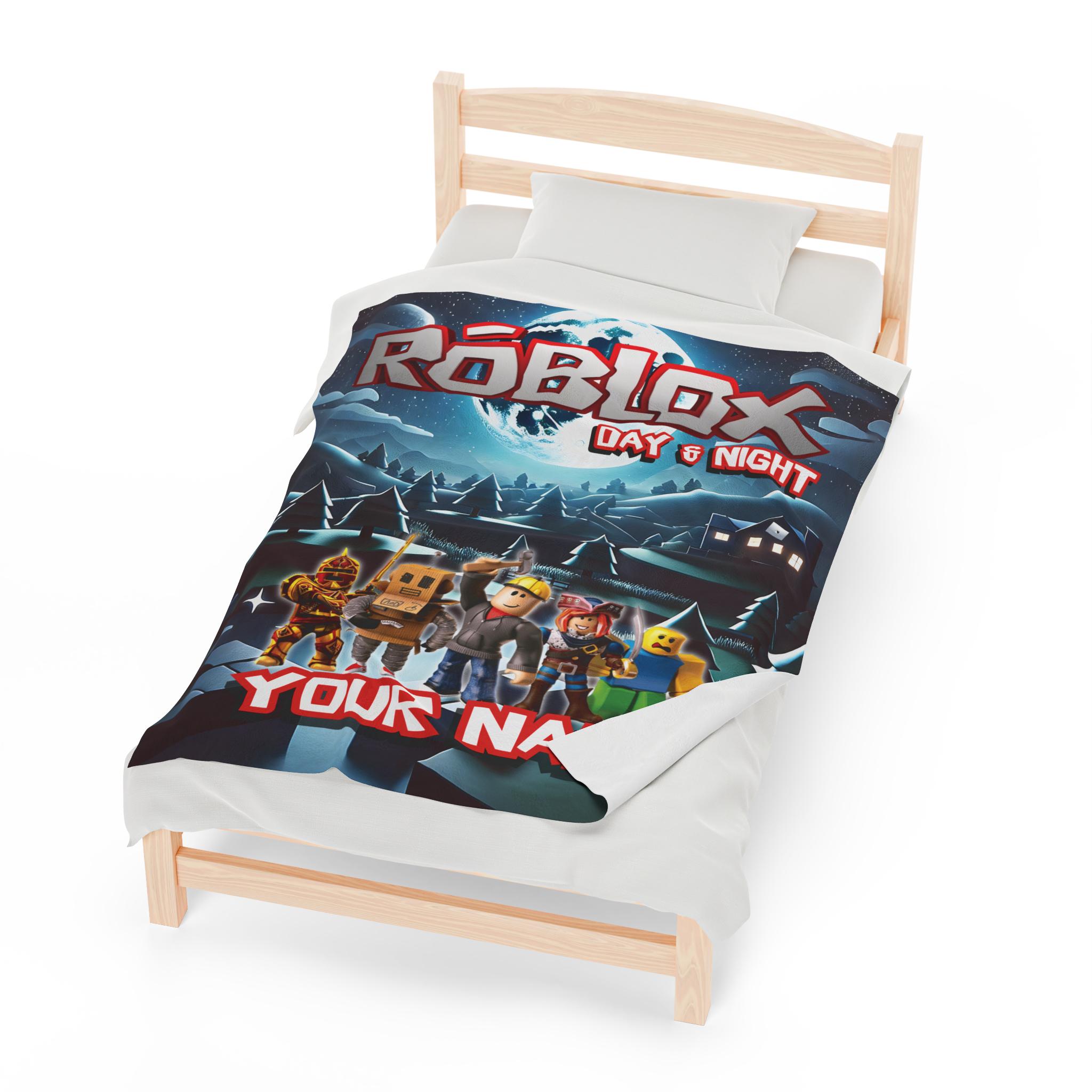 Roblox Blanket With Name – Personalized Cuddle Blanket for Kids ...