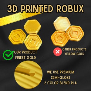 Robux Coins 3D Printed Roblox Collectibles Play Money - Gift ...