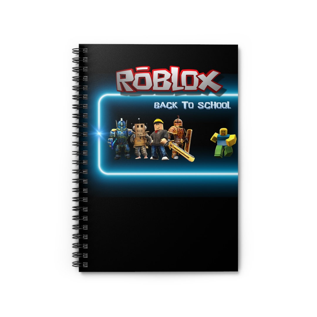 Roblox Notebook Personalized School 118 Lined Pages, Spiral Binding ...