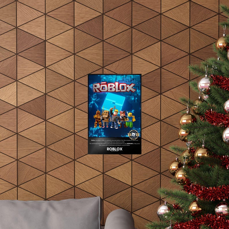 Roblox Poster Certificate Fan Made Premium Matt, Celebrate Personalized ...