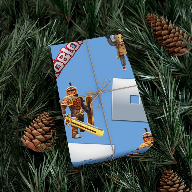 Roblox Gift Wrap Roll – Single-sided Print, Matte or Glossy, 3 Lengths ...