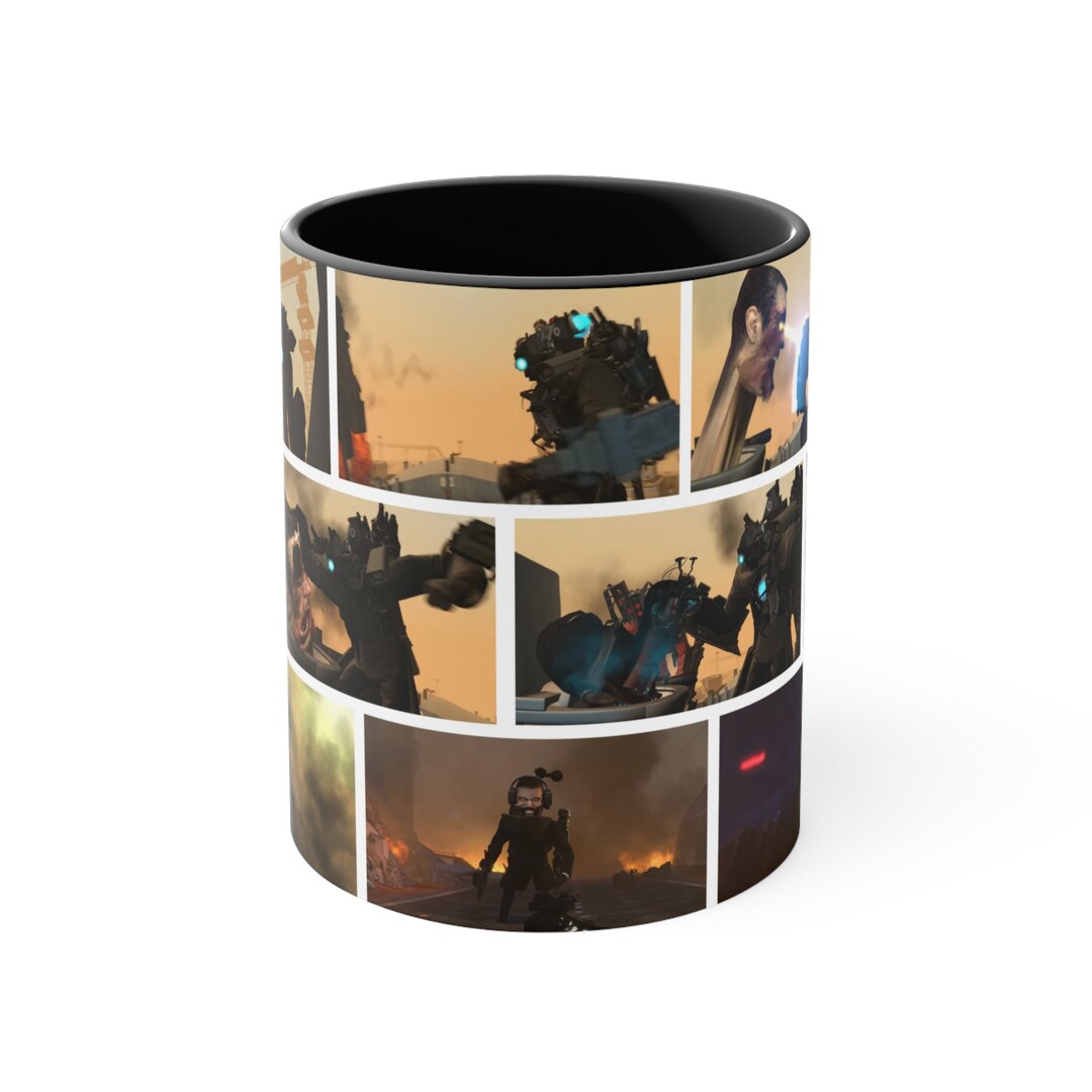 Skibidi Toilet Mug – Funny Coffee Mug With Colored Handle and Inside ...