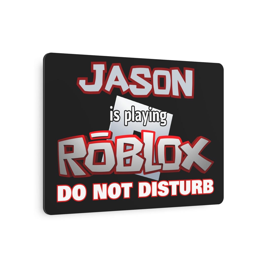 Personalizable Roblox Metal Sign, 3 Mm Aluminum, Do Not Disturb, Cool ...