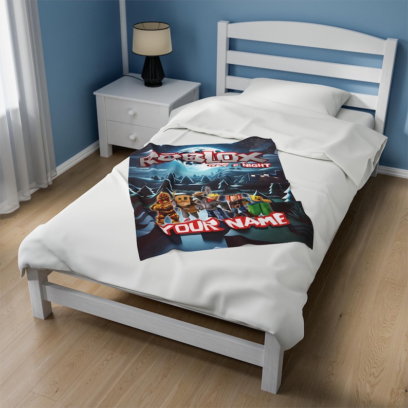 Roblox Blanket With Name – Personalized Cuddle Blanket for Kids ...
