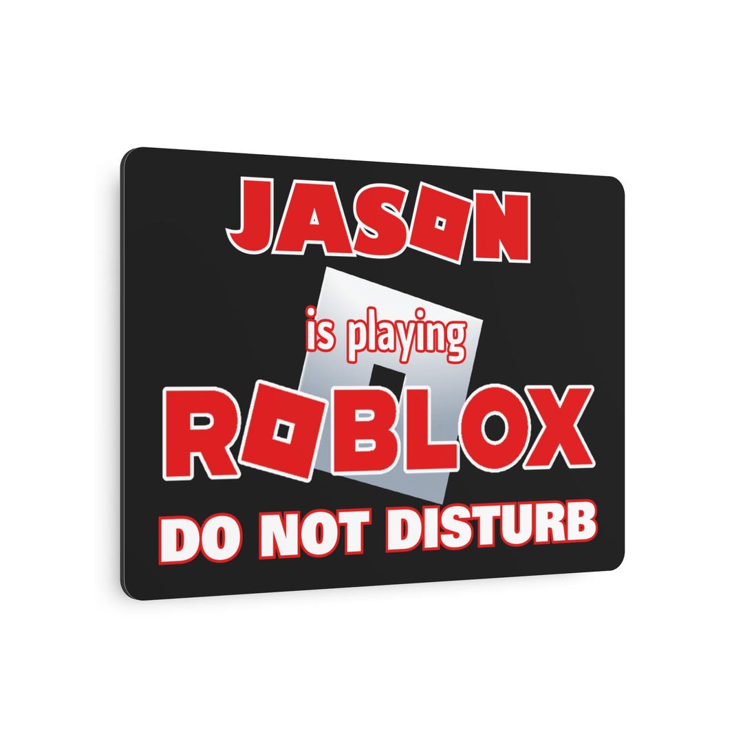 Personalizable Roblox Metal Sign, 3 Mm Aluminum, Do Not Disturb, Cool ...