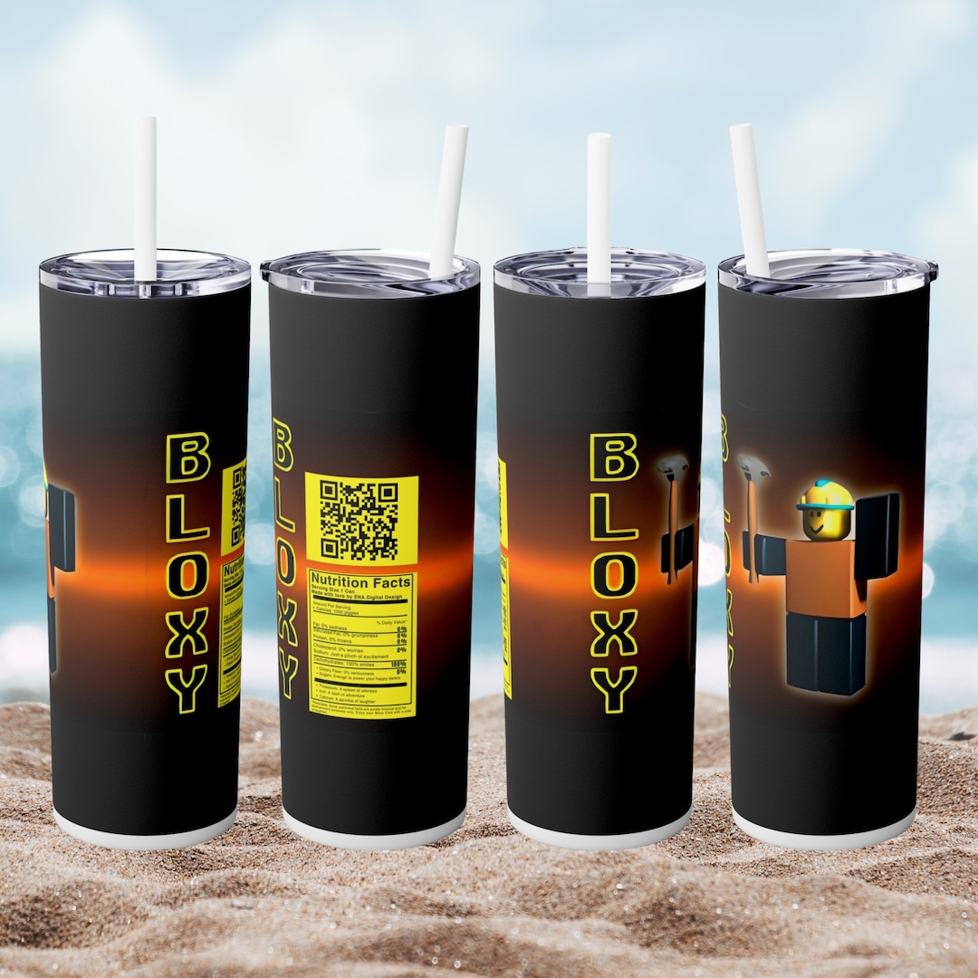 Roblox Bloxy Cola Tumbler, 20oz Stainless Steel Drinking Cup, Skinny ...