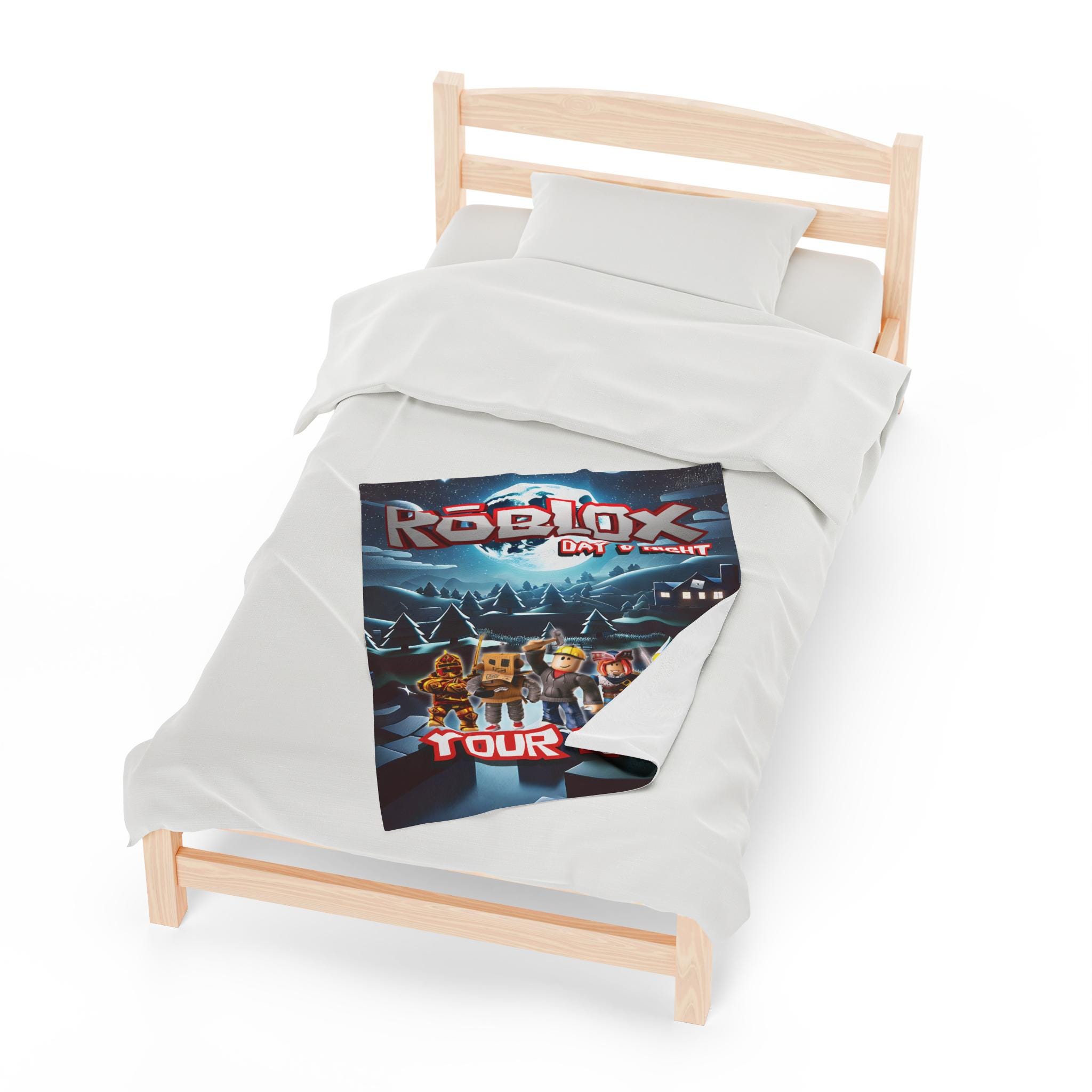 Roblox Blanket With Name – Personalized Cuddle Blanket for Kids ...