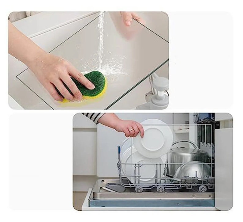 Stained Glass Pattern Glass Cutting Board, Silicone Feet, Presentation ...