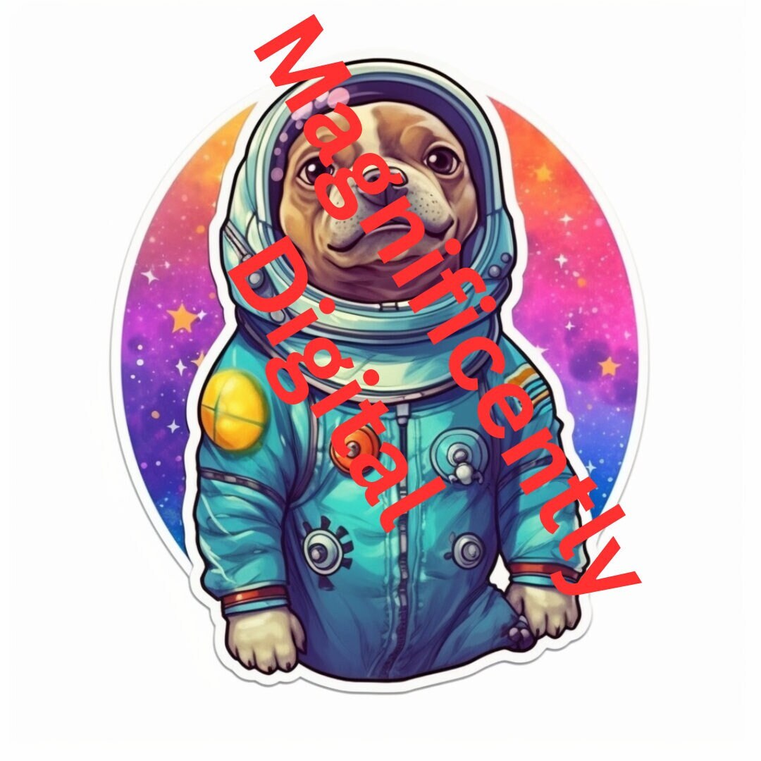 Space Staffy Digital Stickers - Etsy