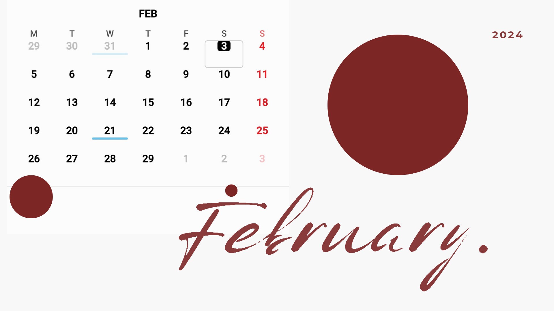 Calendar Desktop Wallpaper February - Etsy
