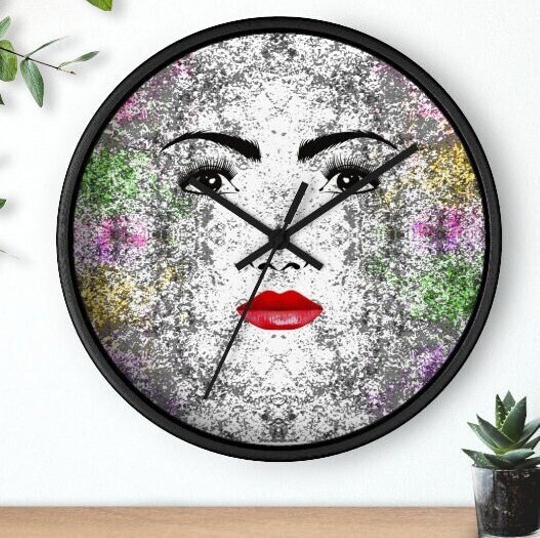 90's Retro Wall Clock Pop Art Style Totally Rad - Etsy