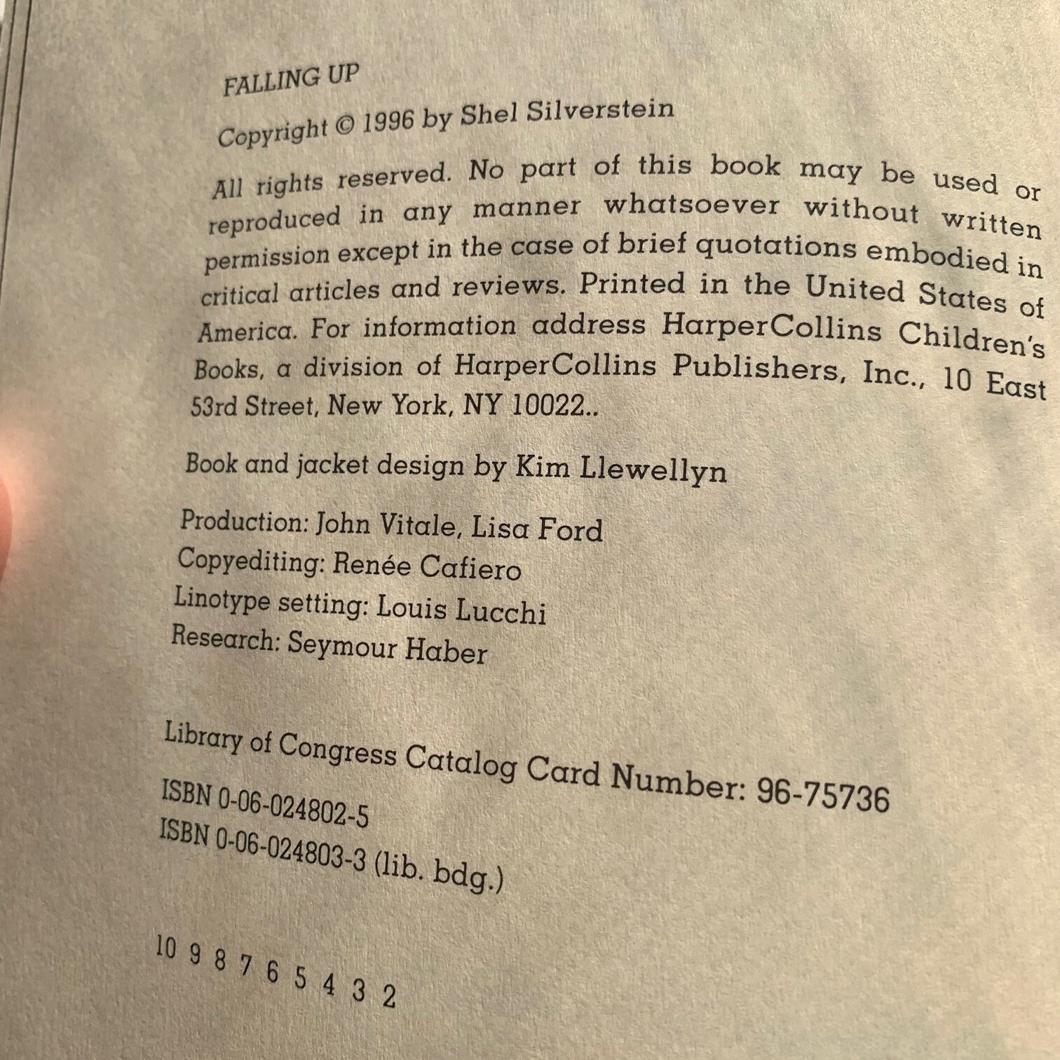 Falling up poems & Drawings by Shel Silverstein Hardcover 1996 - Etsy