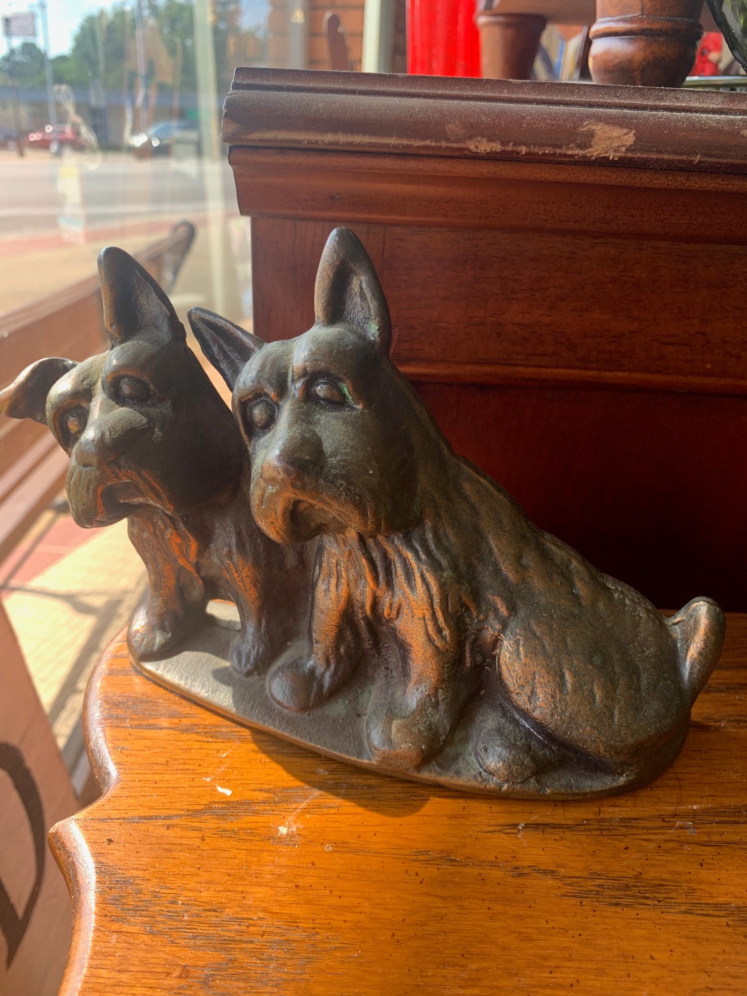 Vintage Scottie Dogs Doorstop - Etsy