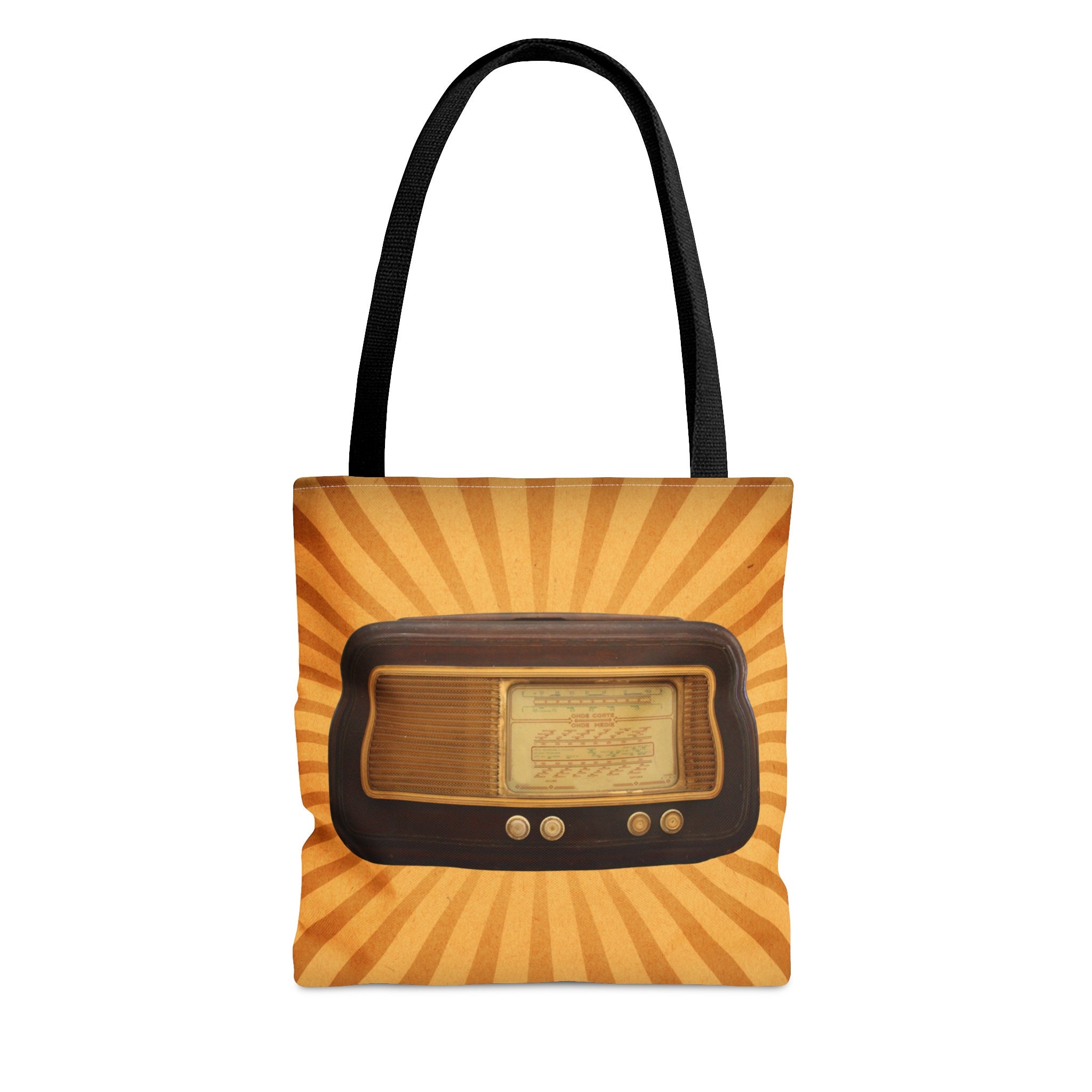 Old Time Radio Tote Bag Vintage Radio Design Vintage Style Re-usable ...