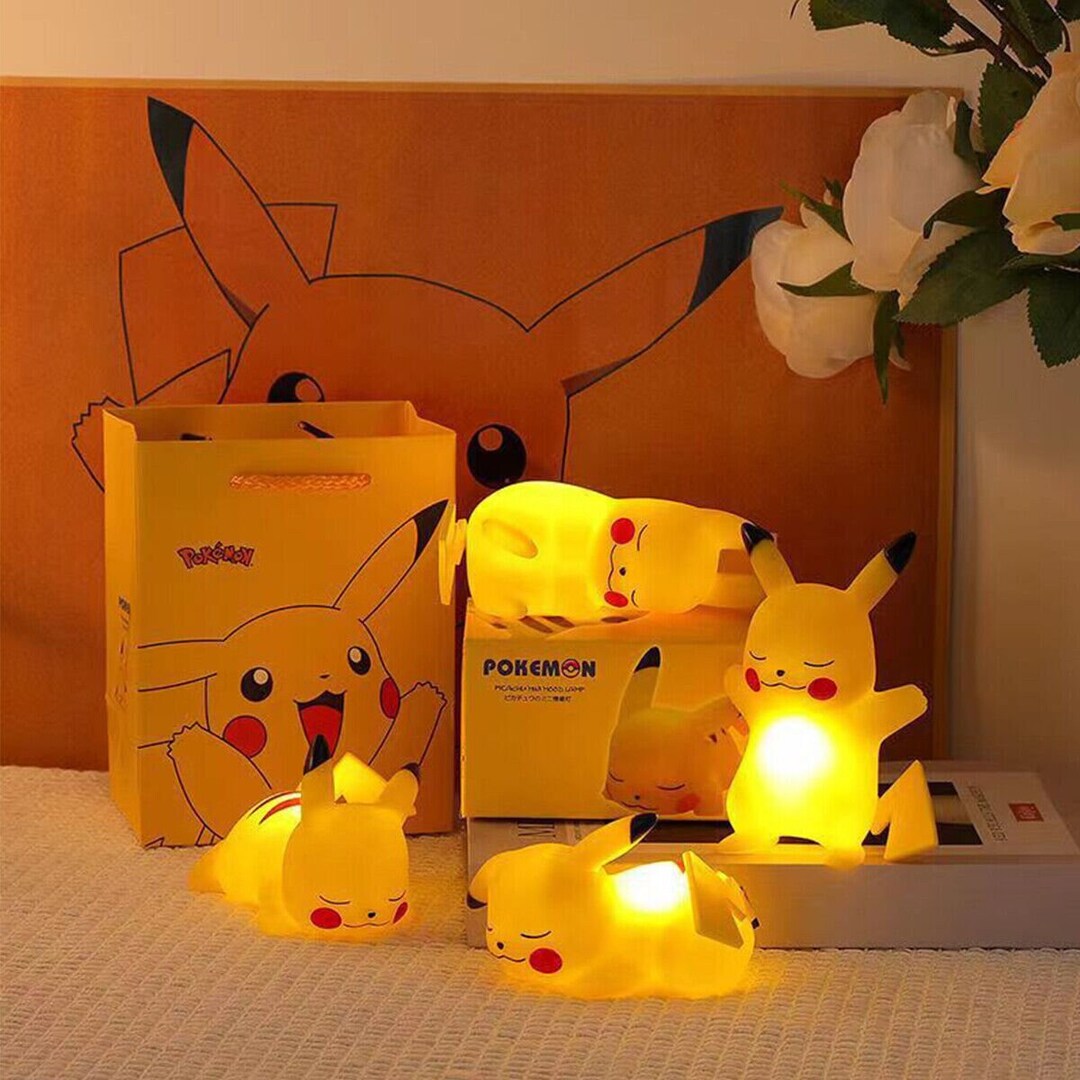 Pokemon Pikachu Night Light Cute Anime Soft Light Bedroom - Etsy Australia