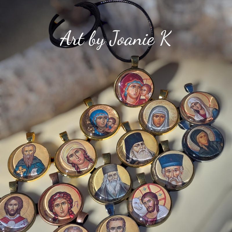 St George Icon Pendant - Etsy