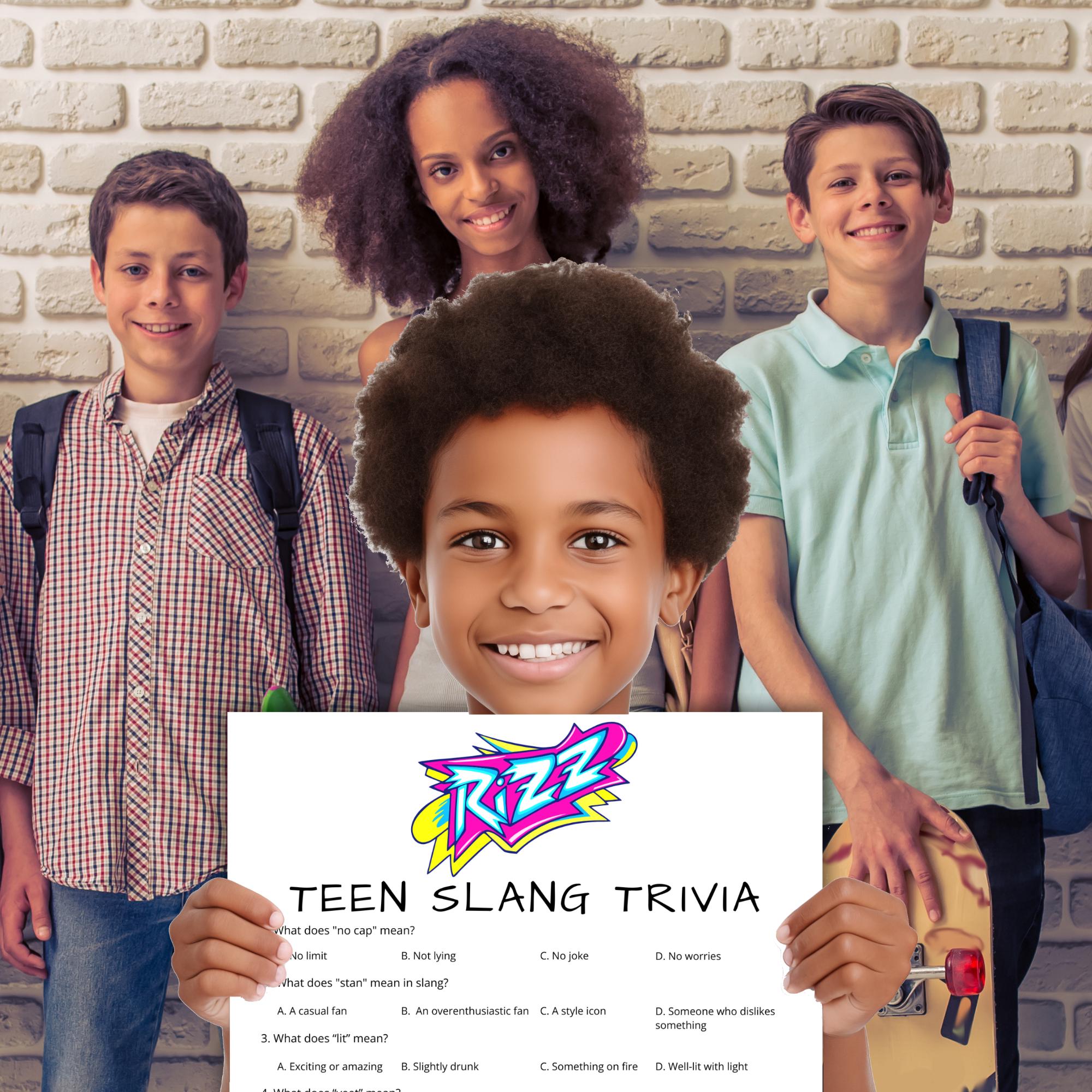 Teen Slang Trivia Game: Gen Alpha Quiz (printable PDF) - Etsy