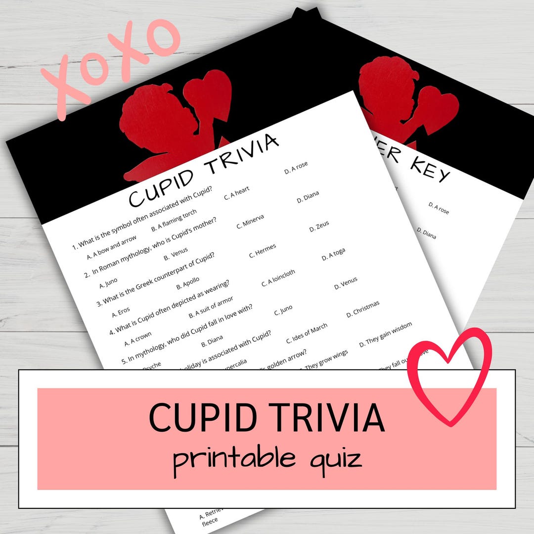 Cupid Trivia Game | Valentine Quiz | Valentines Day Trivia | Classroom ...