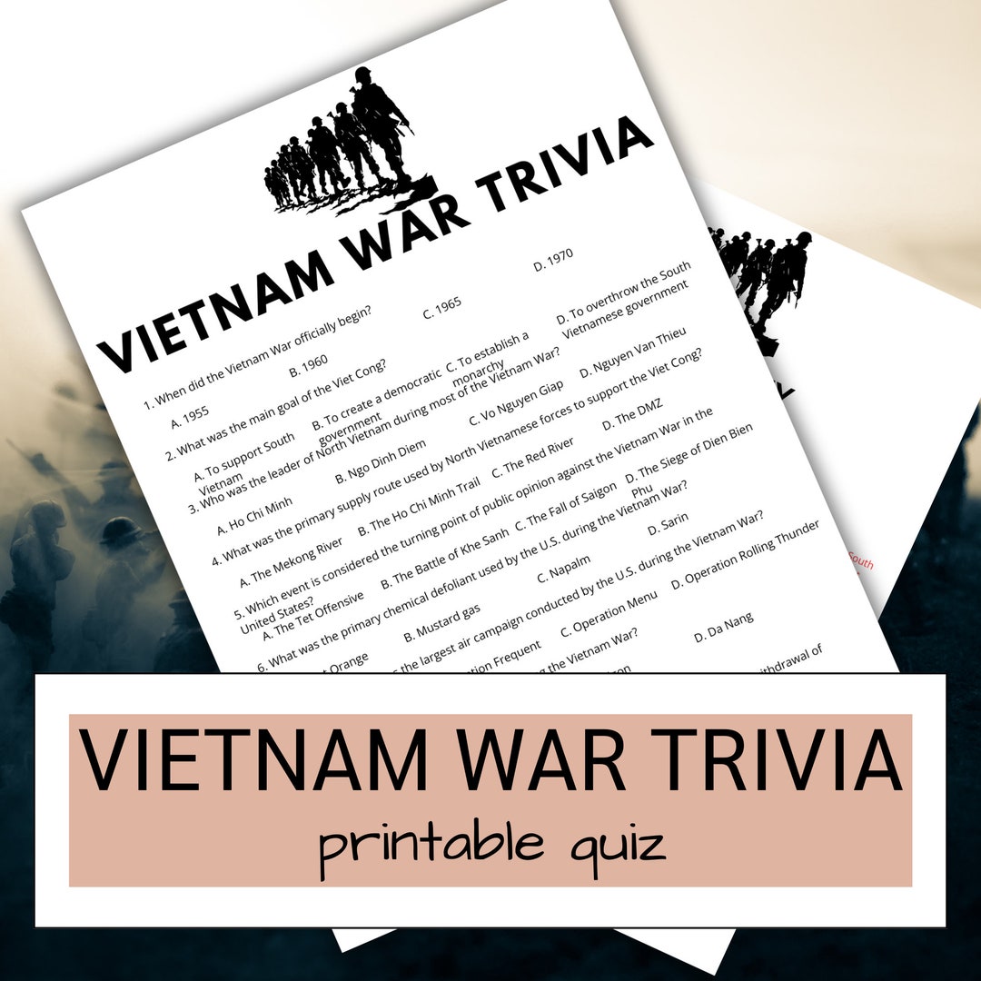 Vietnam War Quiz | Vietnam War Trivia Game | War in Vietnam Quiz ...