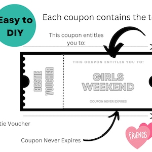 Best Friend Coupon Book | Friendship Coupons | Gift Vouchers for ...