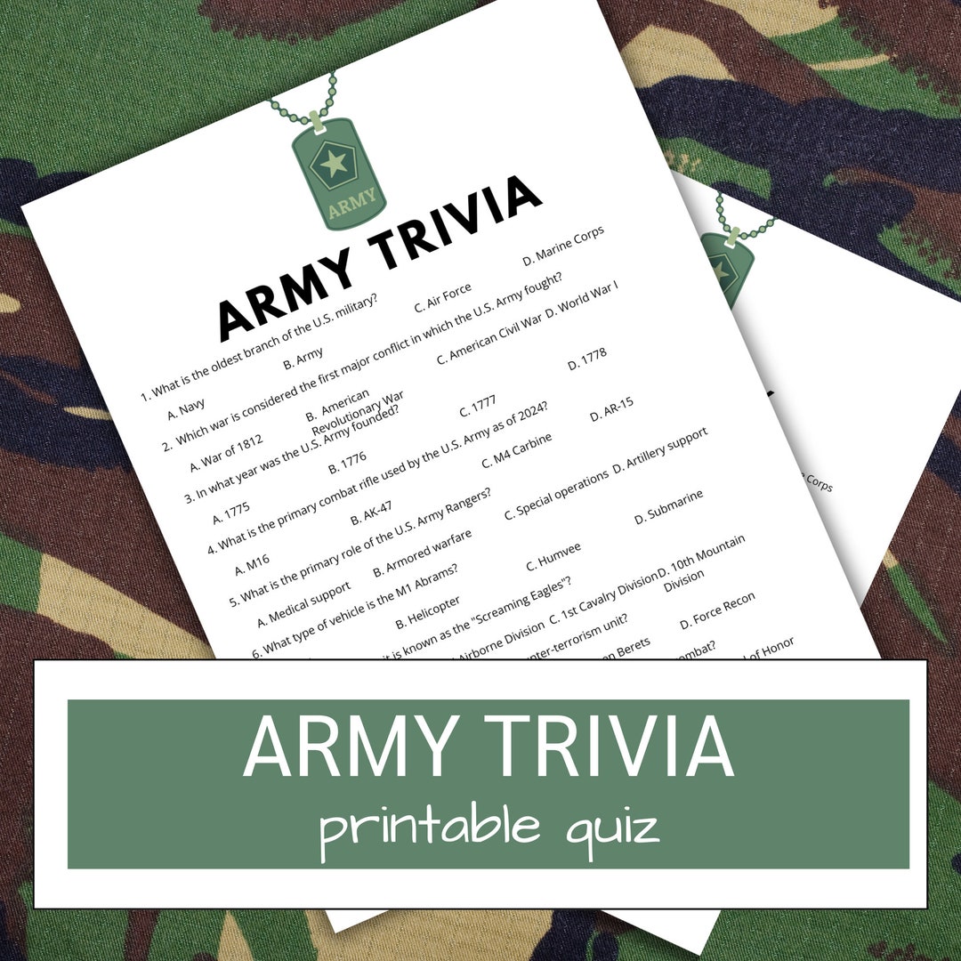 Army Quiz | Armed Forces Trivia Game | Armed Forces Day | Army Day ...