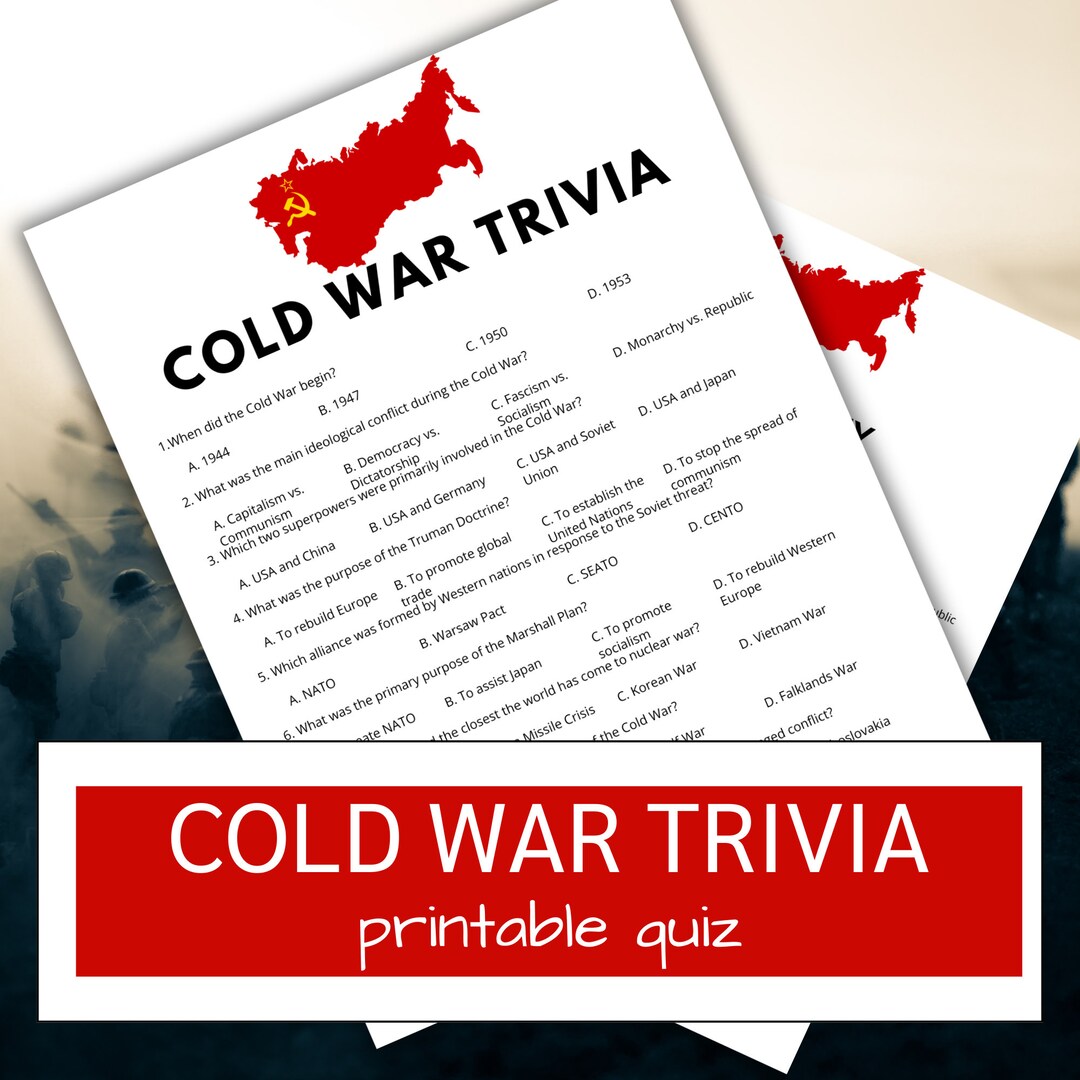Cold War Quiz | Cold War Trivia Game | Veterans Activities | Military ...