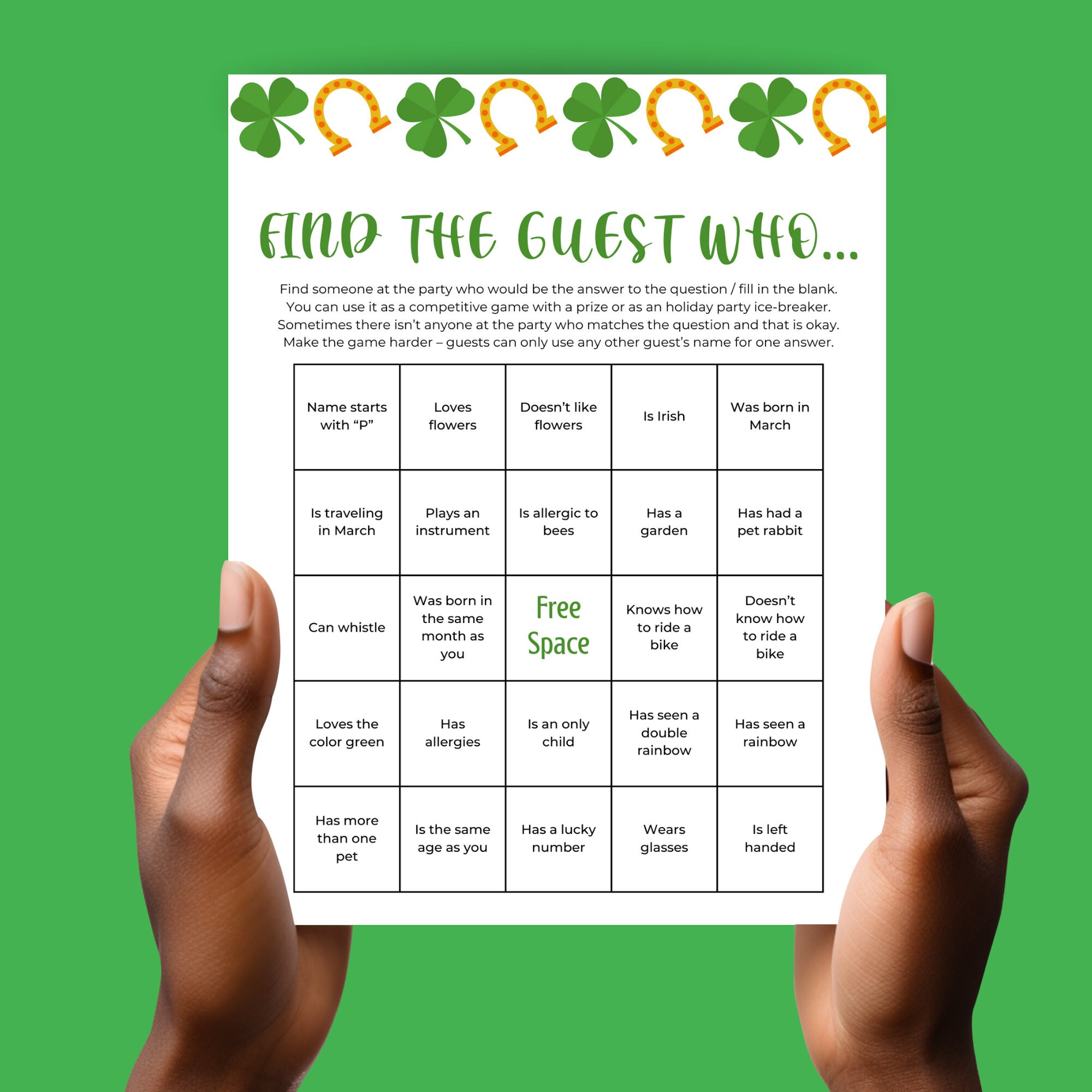 St Patricks Day Game Bundle 24 Saint Patty Family Party Games Kids ...