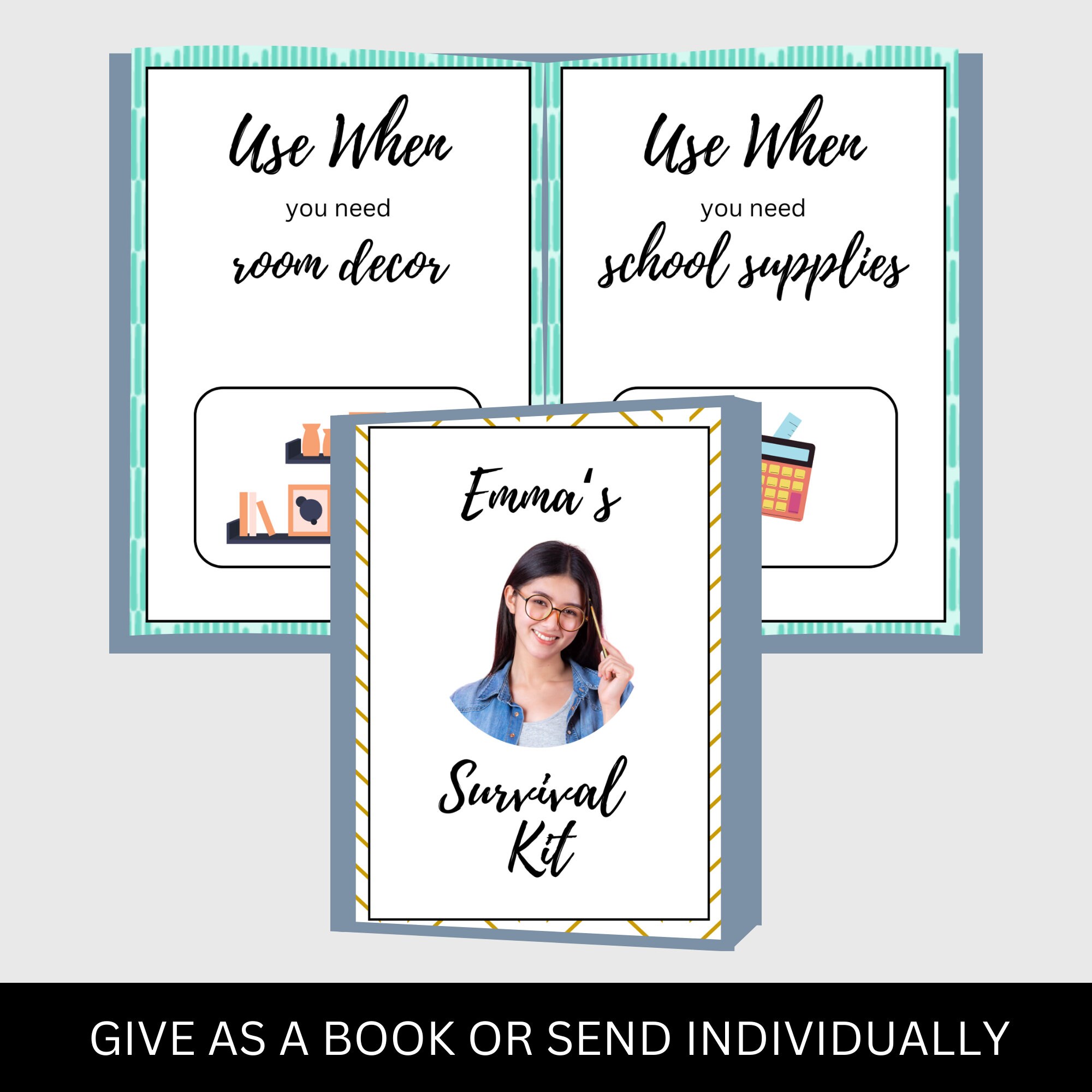 Gift Card Book Canva Template: Graduation, College, Housewarming ...