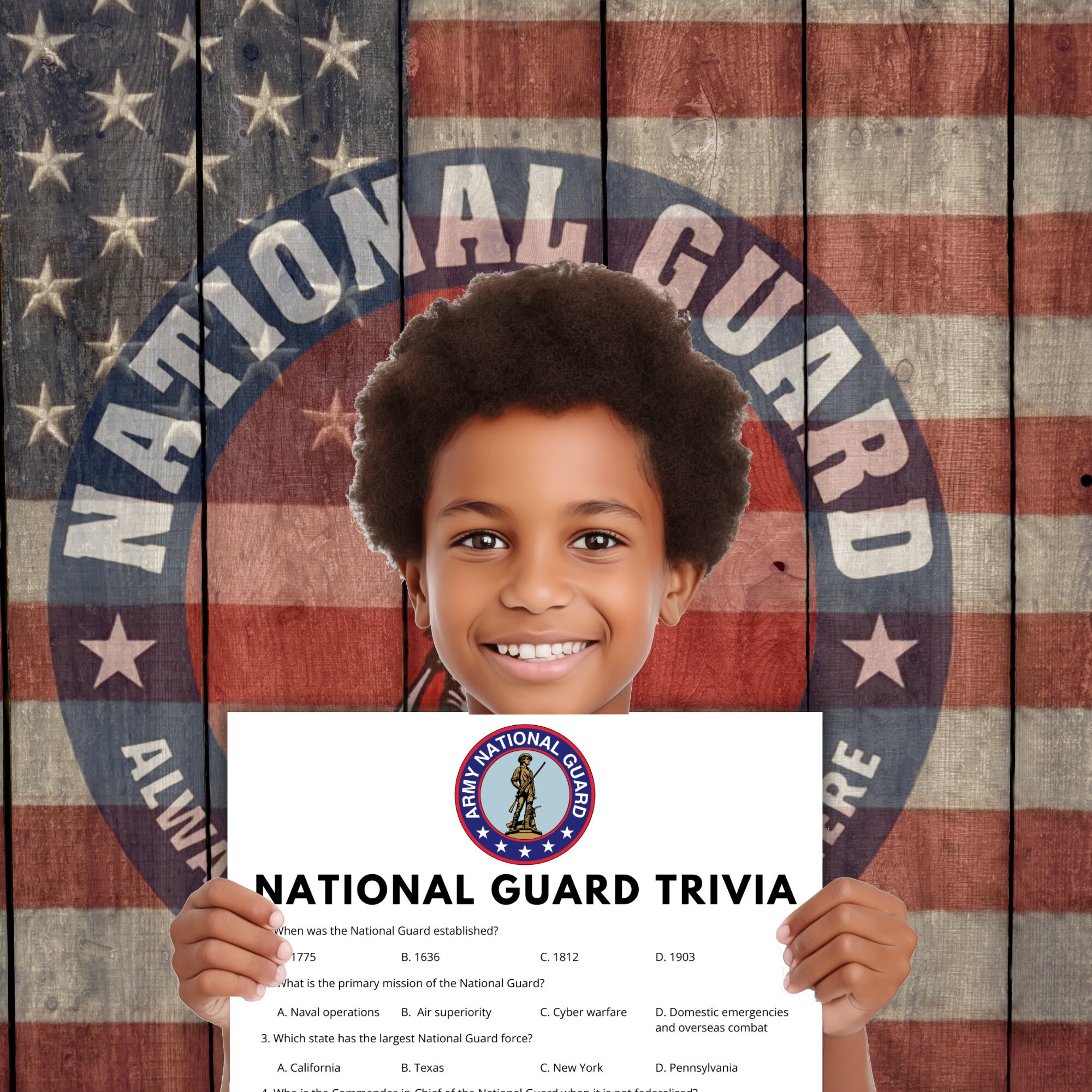 National Guard Trivia Quiz: Printable Military Game (PDF) - Etsy