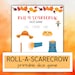 Roll a Scarecrow Dice Game Printable | Fall Party Kids Activities ...