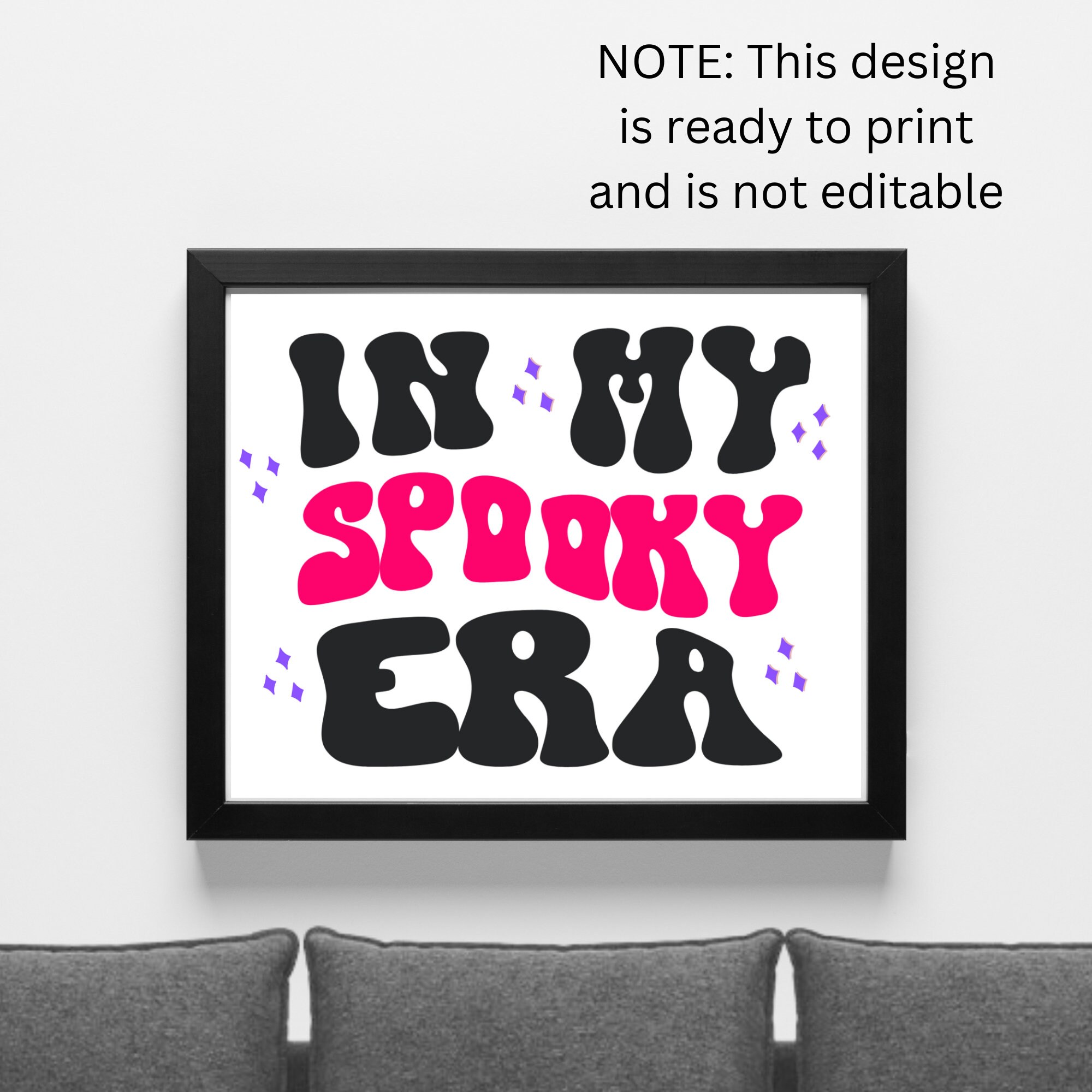 In My Spooky Era Printable Sign Halloween Photo Prop Spooky Season ...