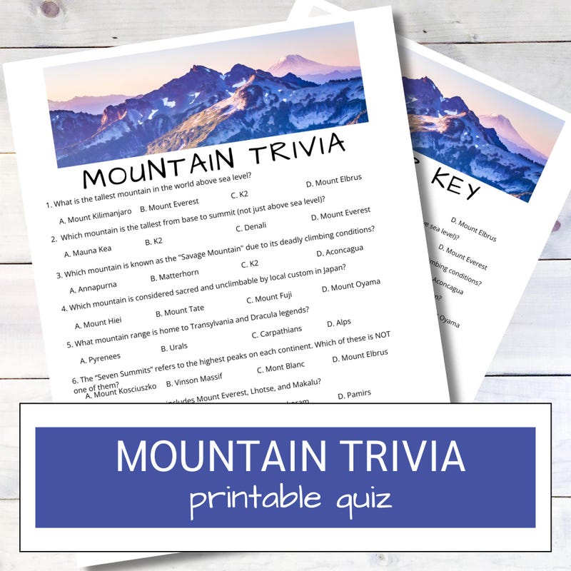 Tianzi Mountains Quiz - Etsy Canada
