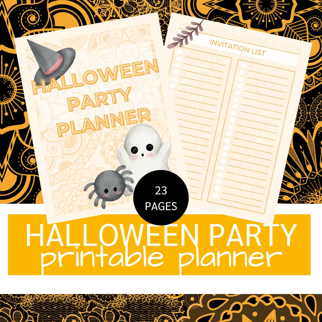 Halloween Party Planner | Printable Fall Party Planner | Halloween ...