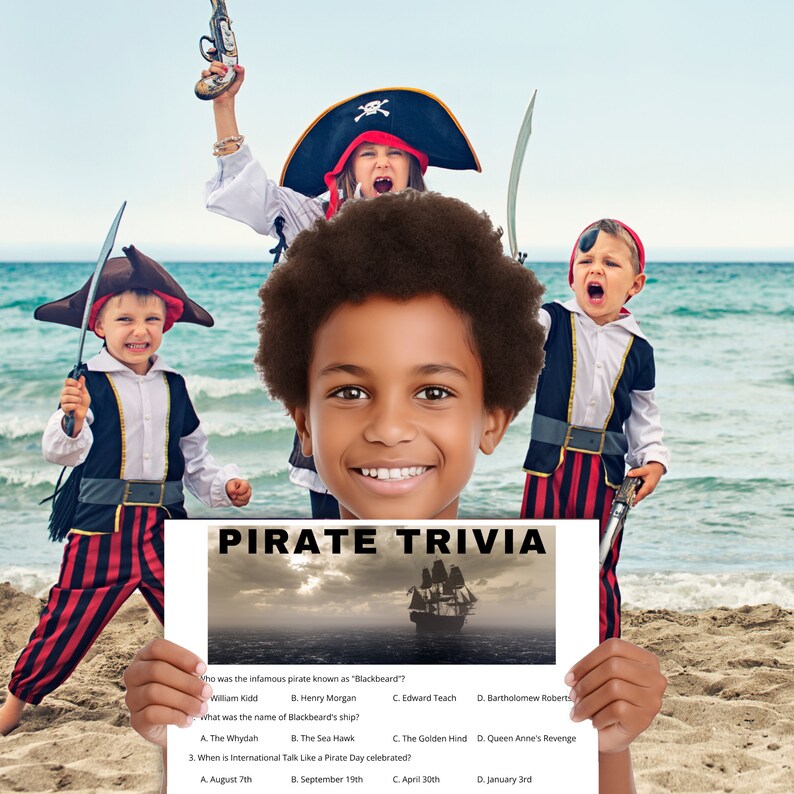 Pirate Trivia Quiz: Printable Pirate Party Game (PDF) - Etsy