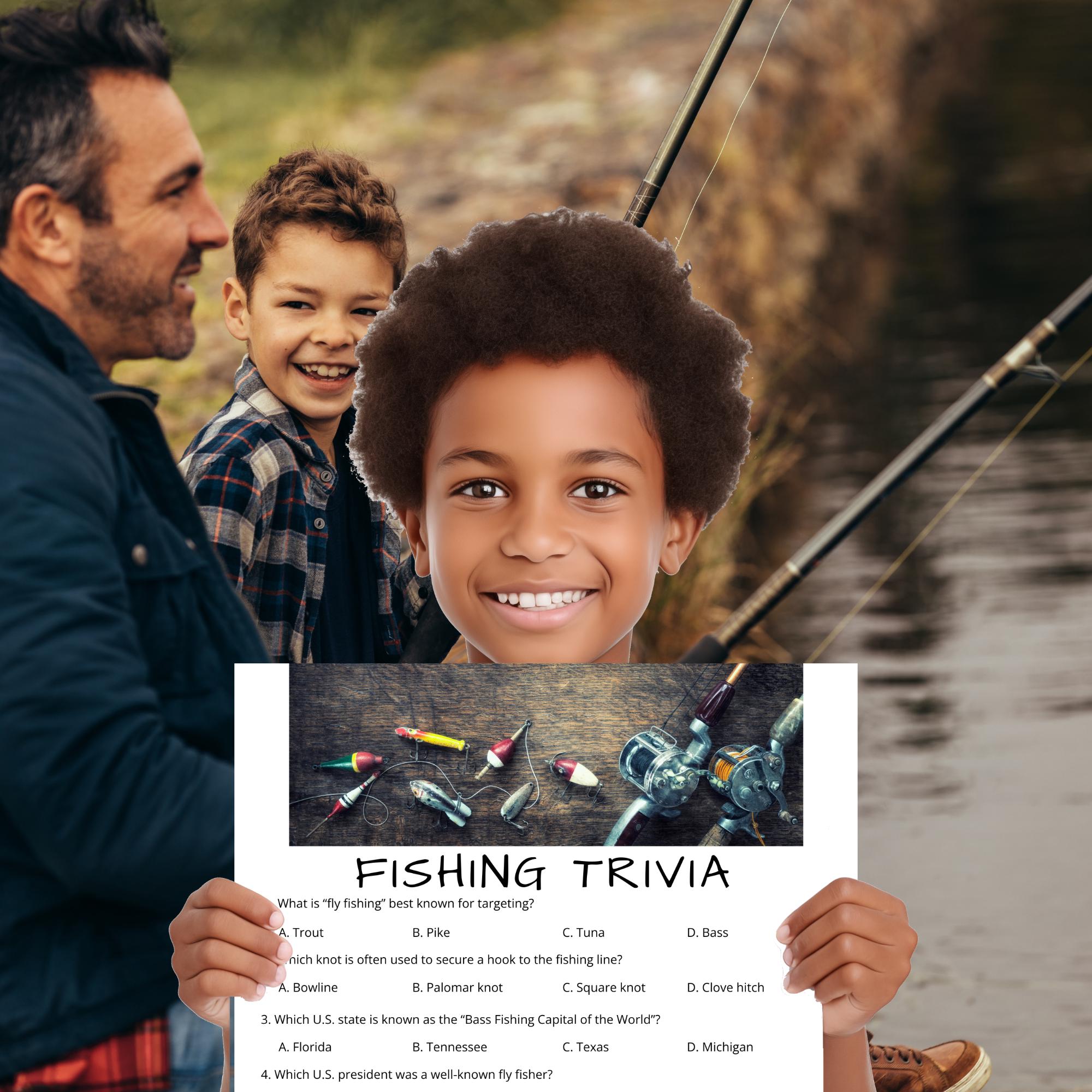 Fishing Trivia Quiz: Printable Game for Family & Classroom (PDF ...