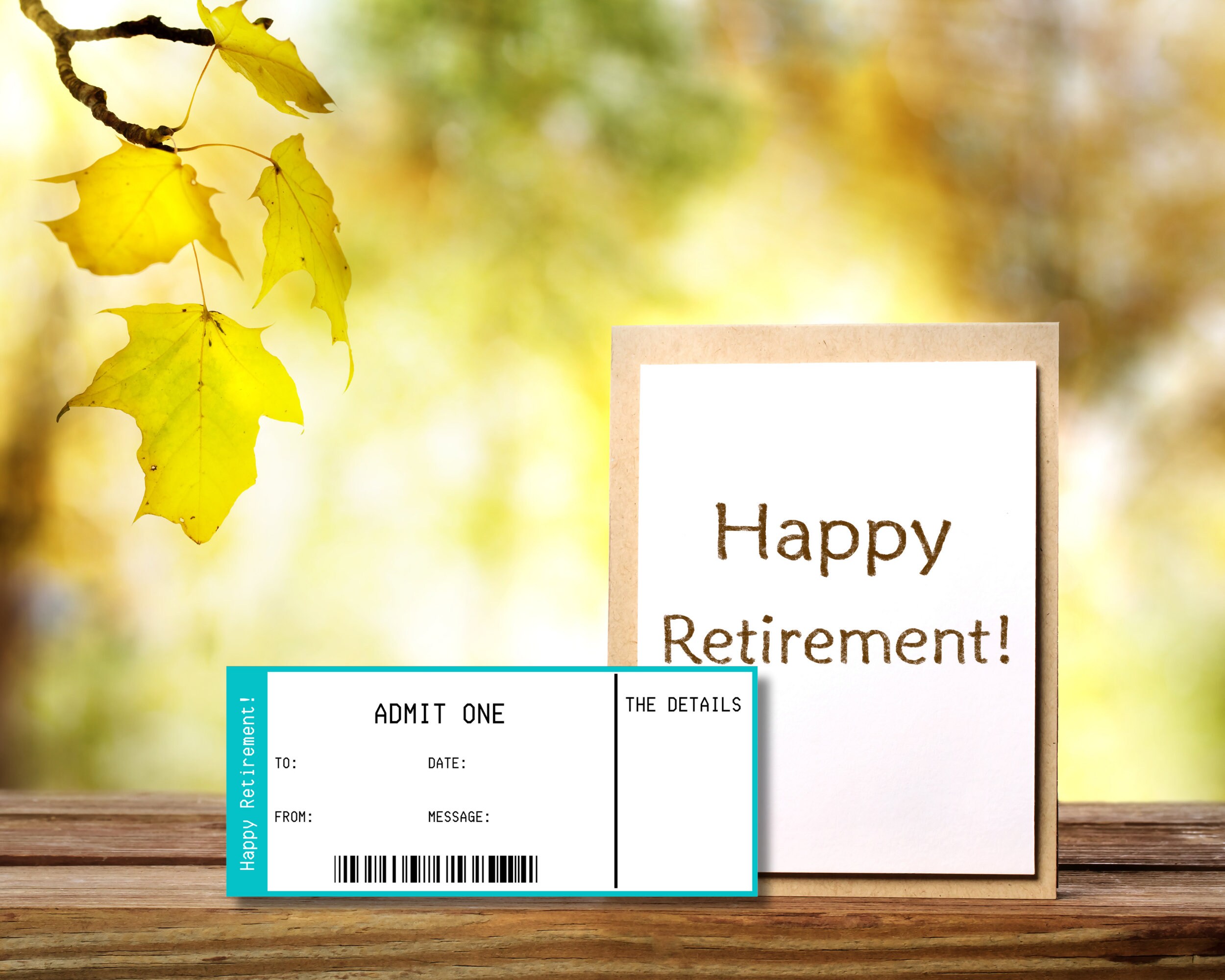 Happy Retirement Gift Certificate | Office Party Retirement Voucher ...