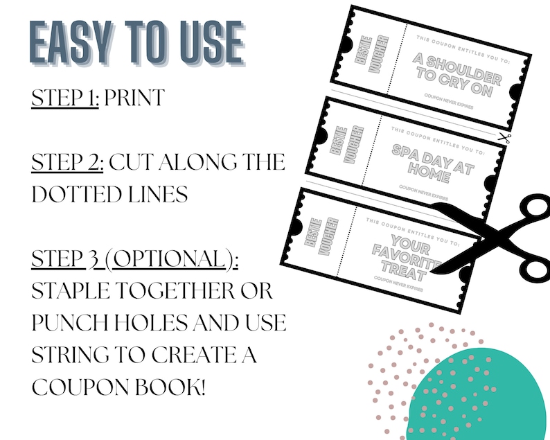 Best Friend Coupon Book | Friendship Coupons | Gift Vouchers for ...