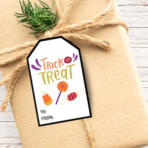 Halloween Gift Tag Printable | Cute Classroom Treat Bag Labels ...