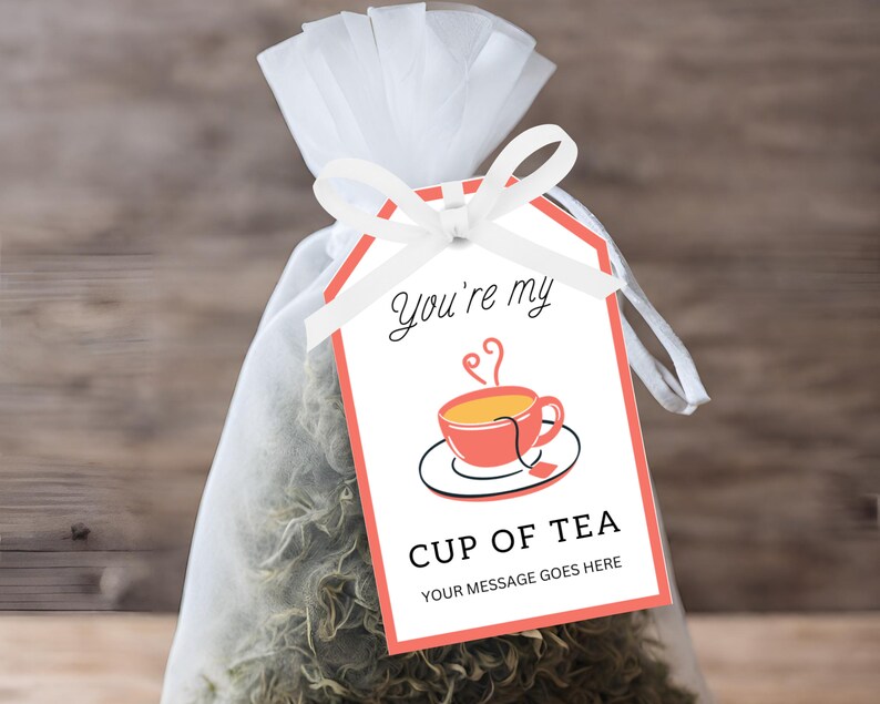 You're My Cup of Tea Gift Tags: Tea Party Favors (printable & Editable ...