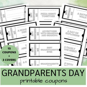 Grandparents Day Printable Coupon Book | Gifts for New Grandparents ...