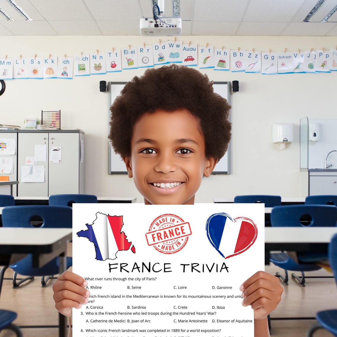 France Trivia Quiz: Printable French Party Game (PDF Download) - Etsy