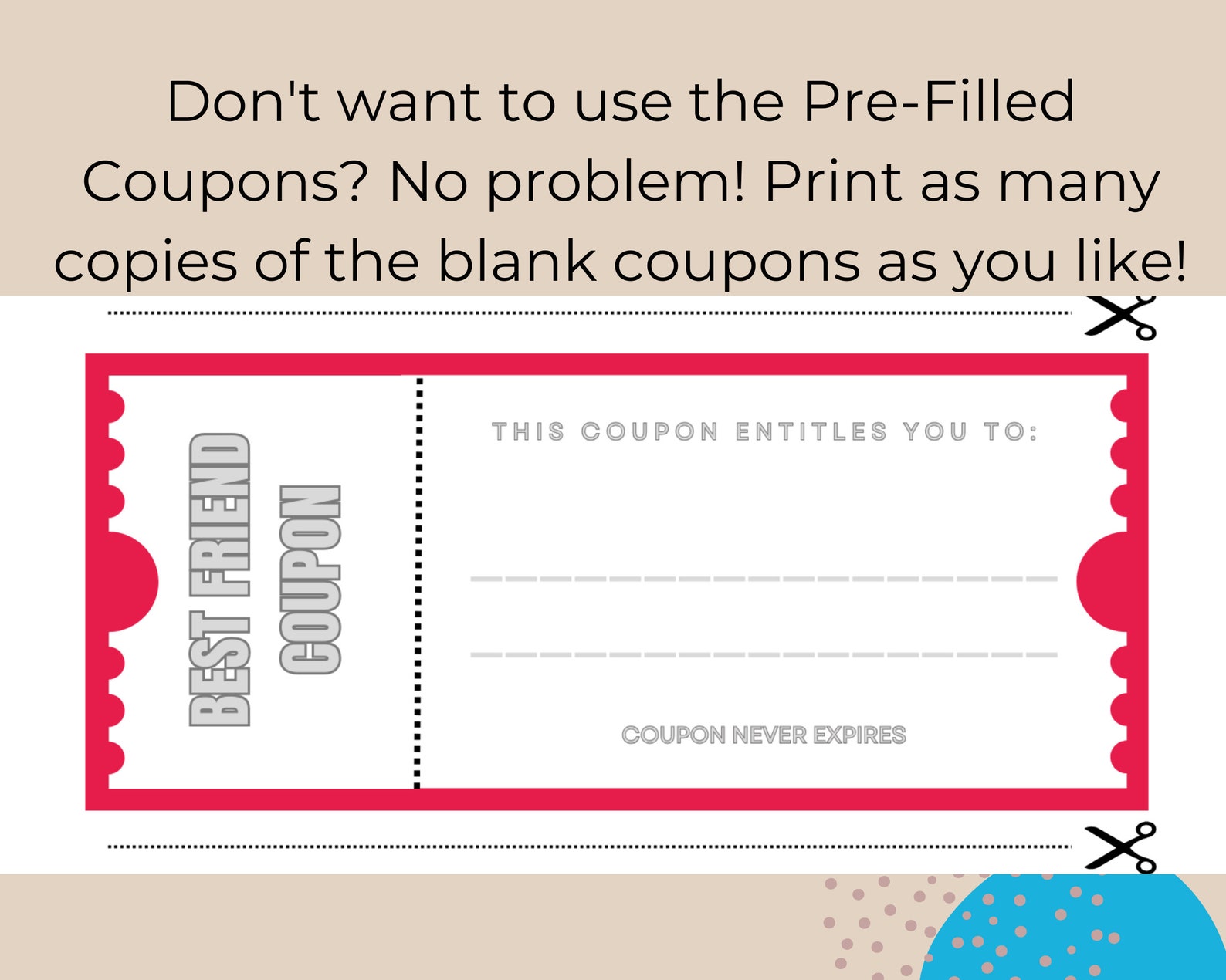 Best Friend Coupon Book | Kids Friendship Coupons | Gift Vouchers for ...