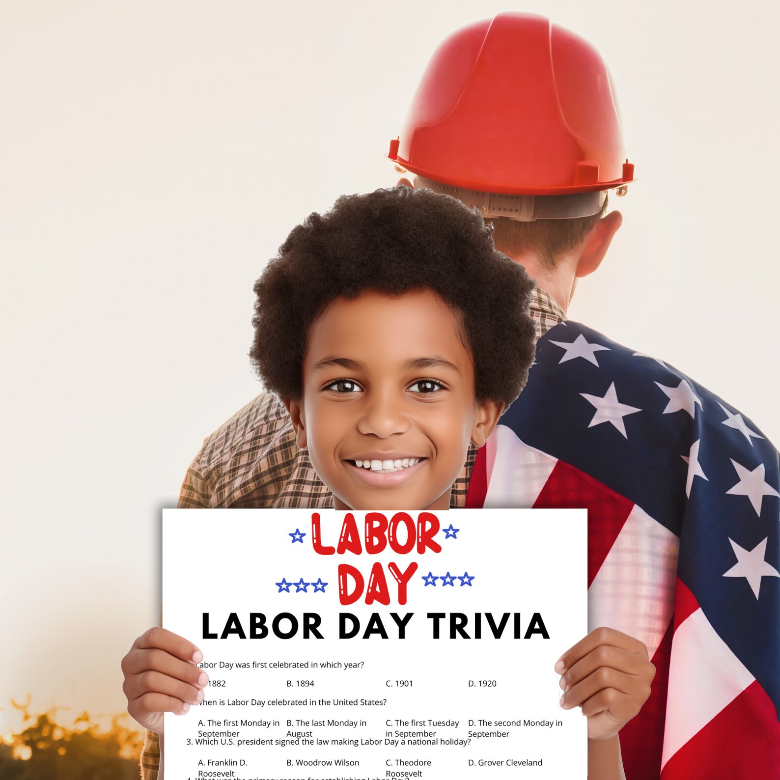 Labor Day Trivia Printable | United States Labor Day Quiz Game | US ...