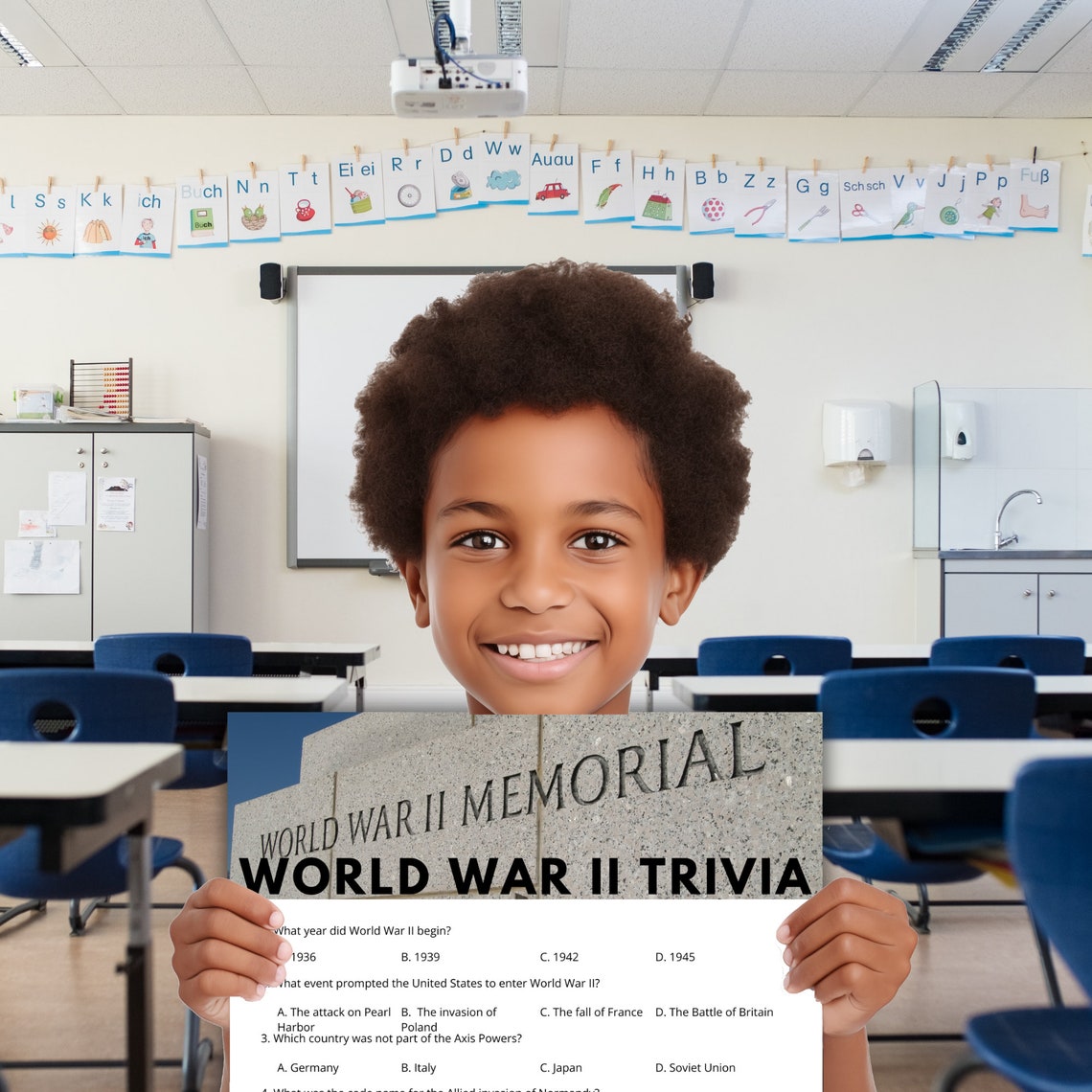 WWII Trivia Game: Printable World War 2 Quiz (PDF) - Etsy