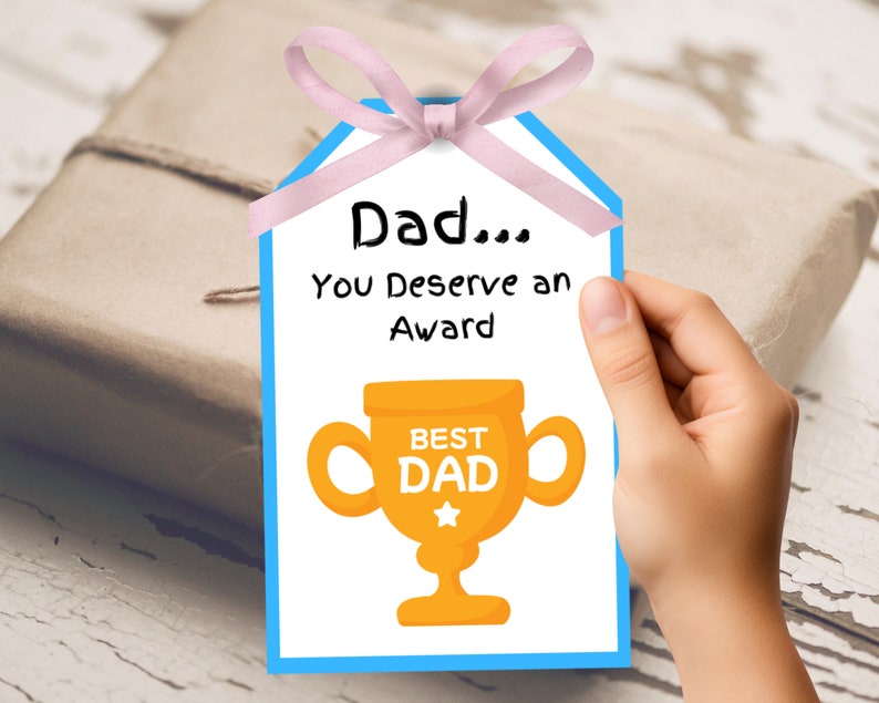 Fathers Day Printable Gift Tags | Best Dad Tag and Goodie Bag Labels ...